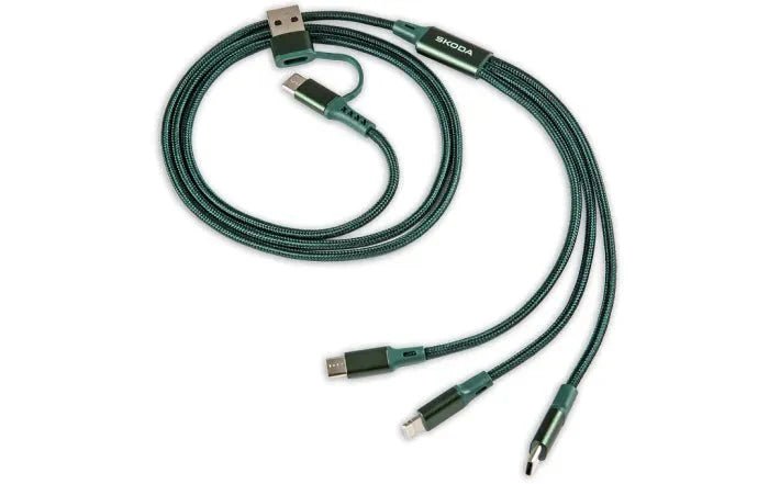 Cablu Incarcare USB 4-in-1 Škoda, Emerald, 110 cm – CarFun.ro ...
